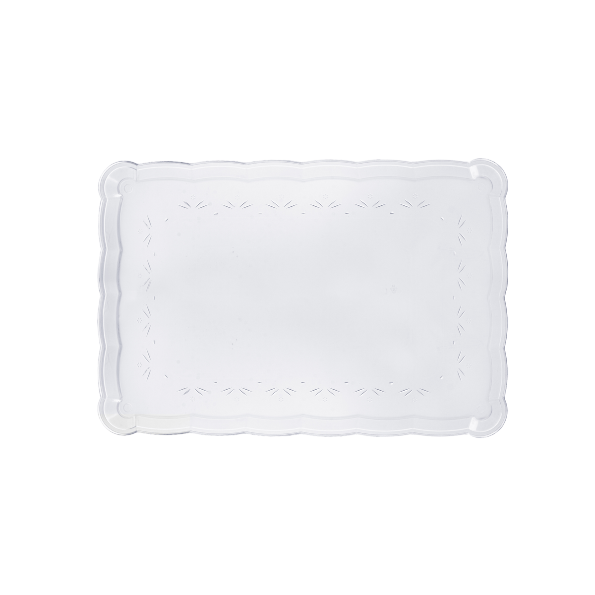 9" x 13" | Clear Plastic Rectangle Tray | 48 Count – Shluchim Supplies