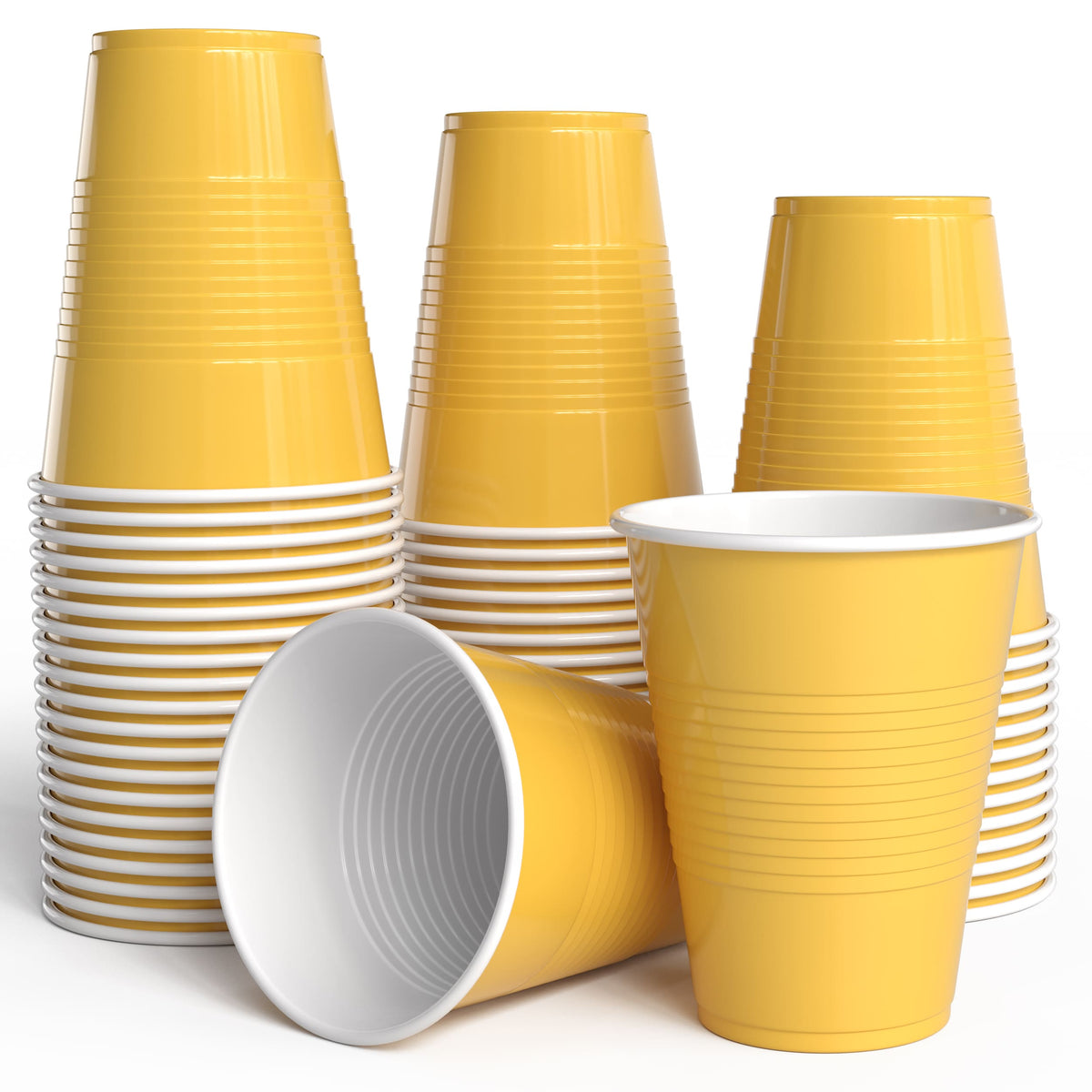 18 Oz. Yellow Plastic Cups | 600 Count – Shluchim Supplies