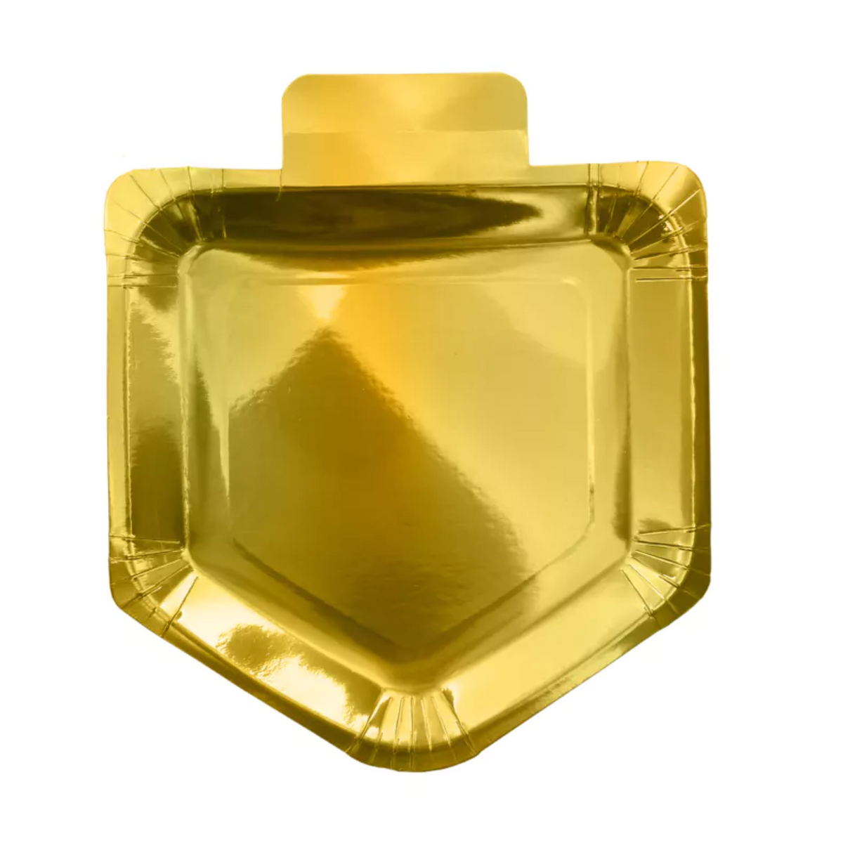 Gold Dreidel Plate (100 Count) – Shluchim Supplies