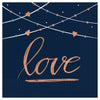 Navy Love Beverage Napkins, 16-ct - Pack of 12 – Shluchim Supplies